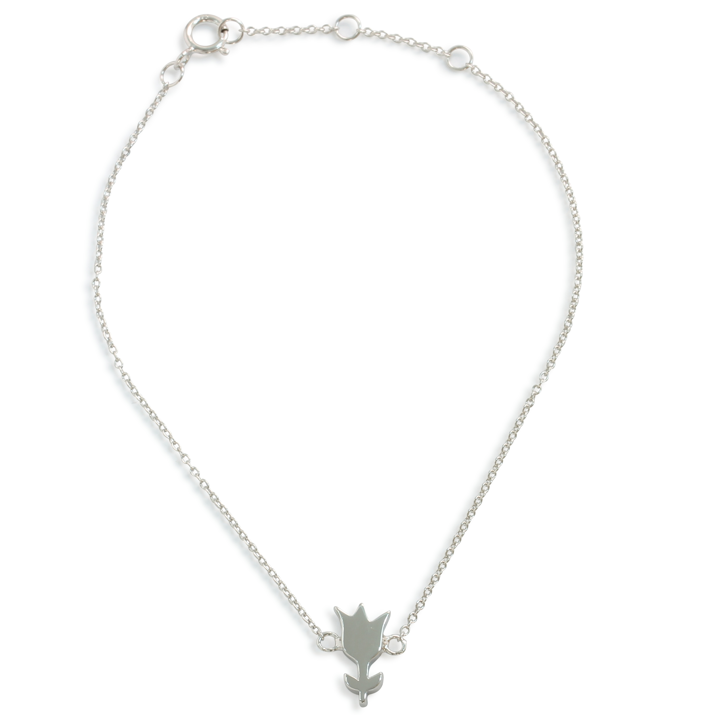 silver necklace tulip – Minimio